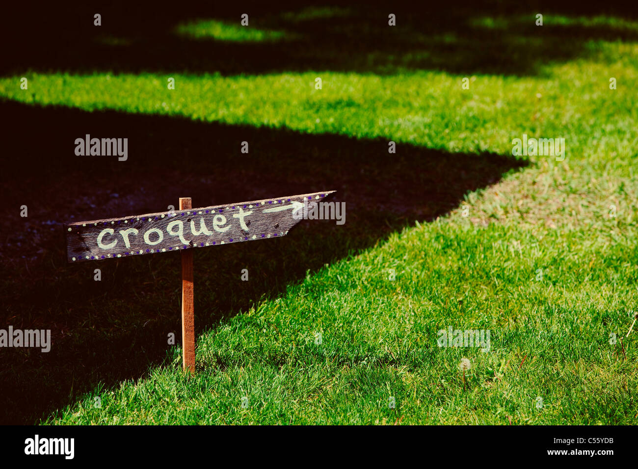 Croquet lawn nobody hi-res stock photography and images - Alamy