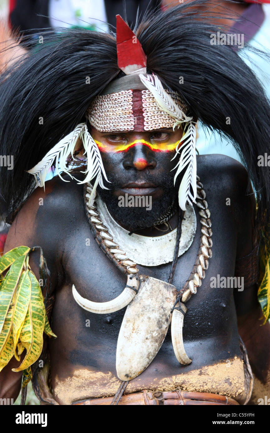 Pimaga Tribesman of Papua New Guinea Stock Photo - Alamy