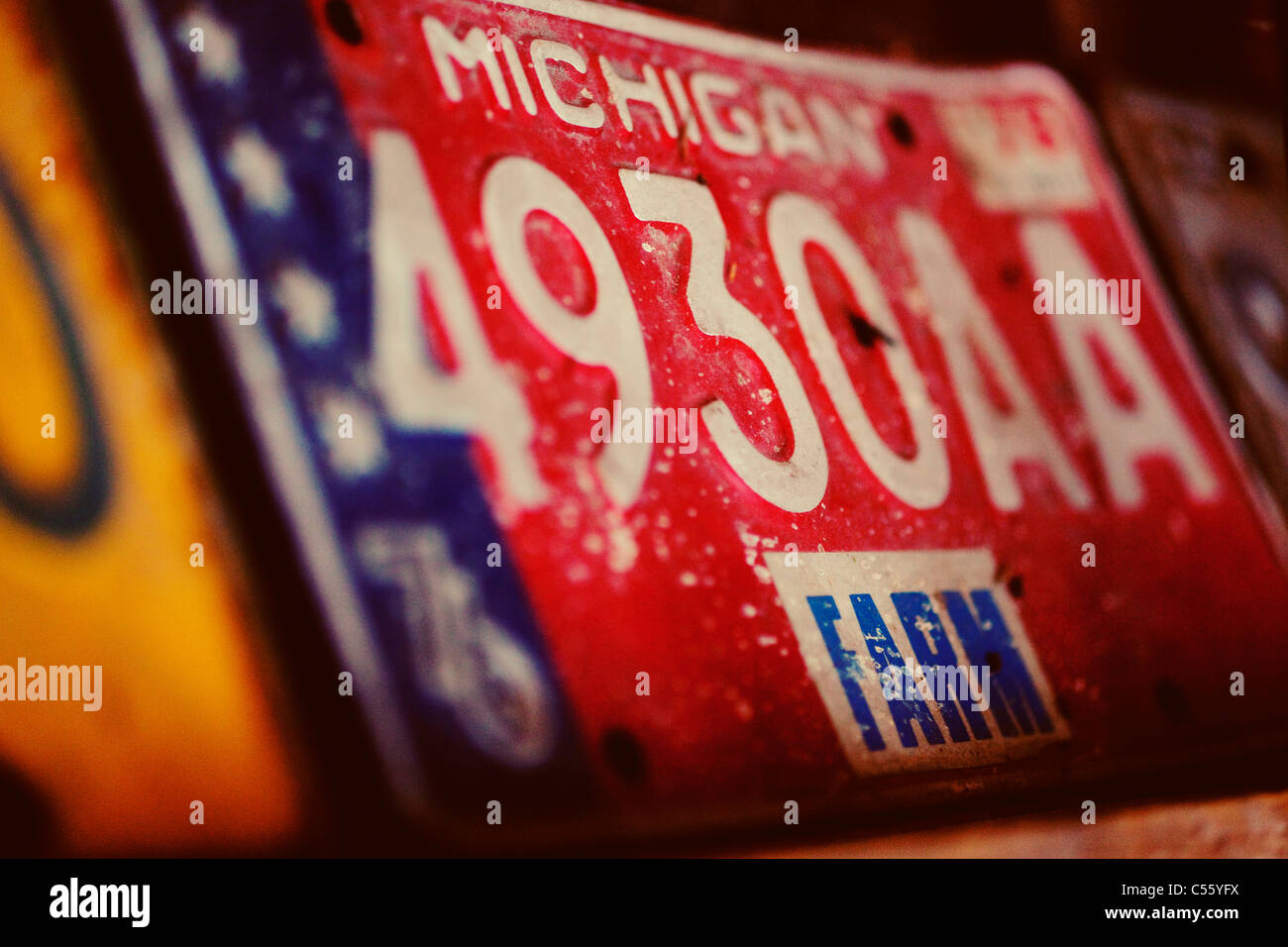 Michigan license plate hi-res stock photography and images - Alamy