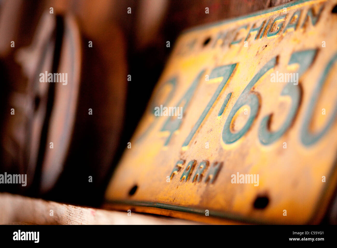 Michigan license plate hi-res stock photography and images - Alamy