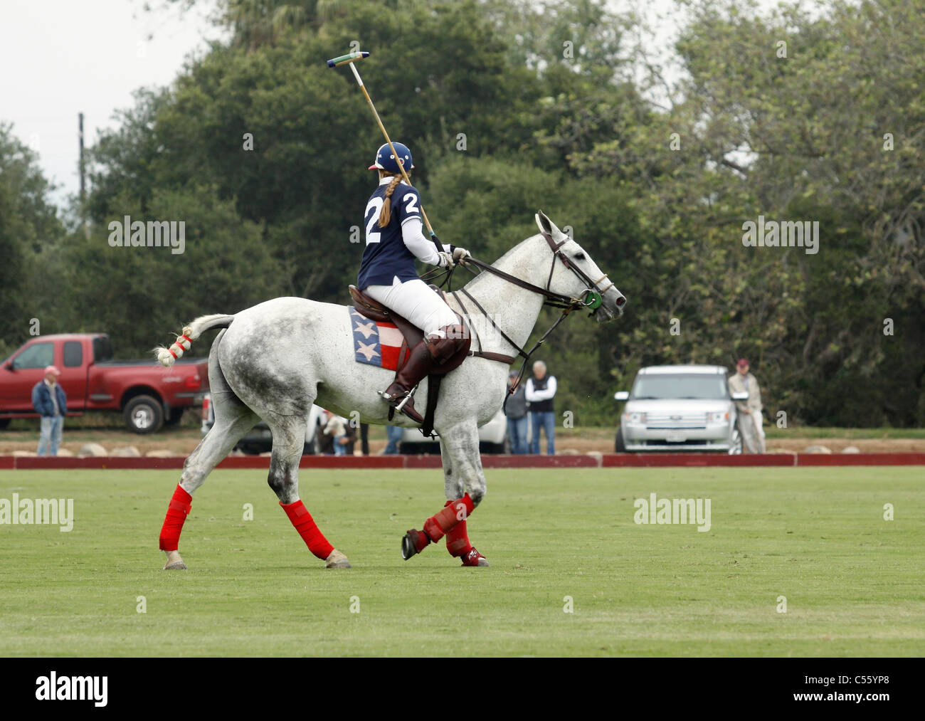 Female polo player participating in the Womens Championship Tournament ...