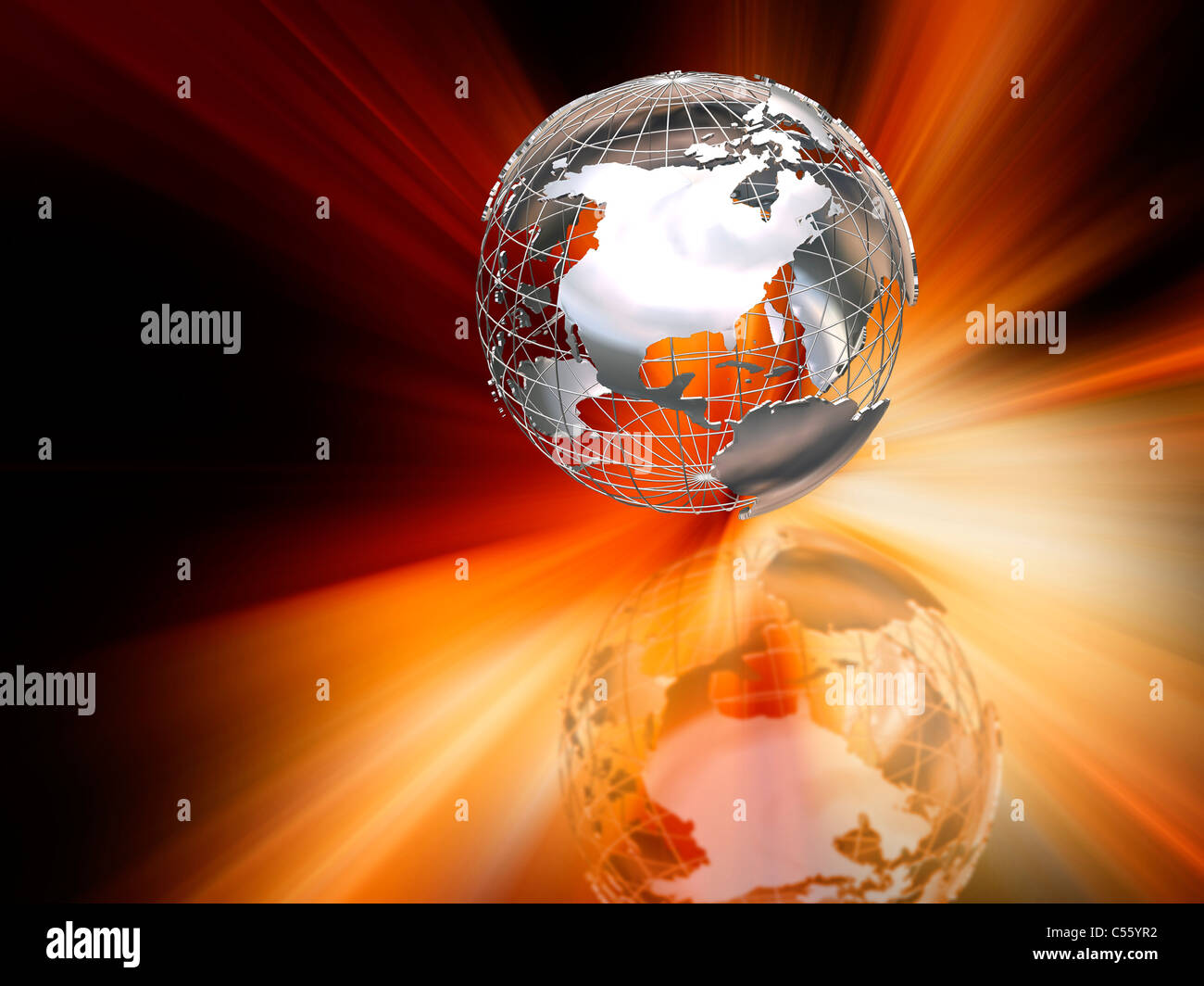 Abstract globe background Stock Photo - Alamy