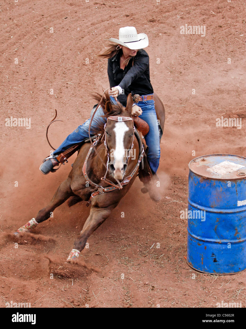 Pro Barrel Racing Action