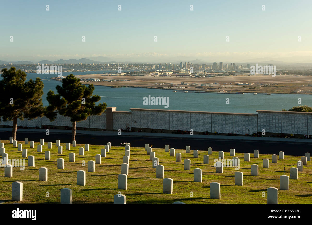 USA, California, San Diego, Point Loma, Fort Rosecrans National ...