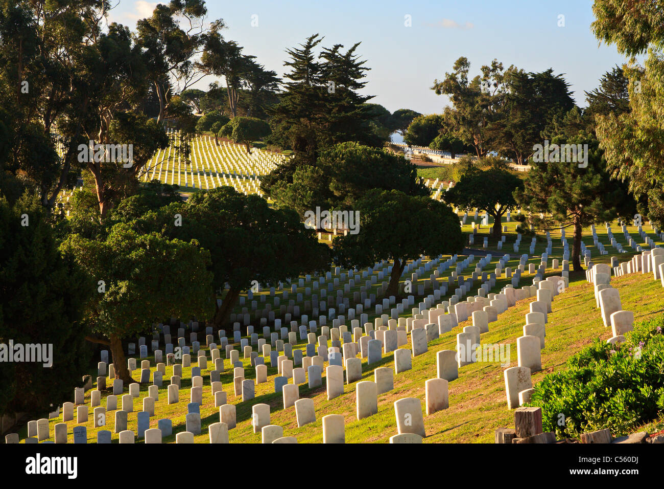 USA, California, San Diego, Point Loma, Fort Rosecrans National ...