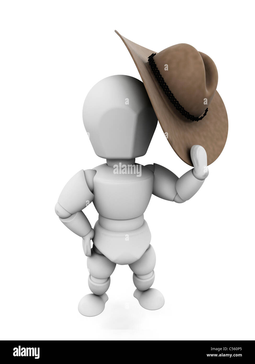 3D render of a conceptual cowboy Stock Photo - Alamy