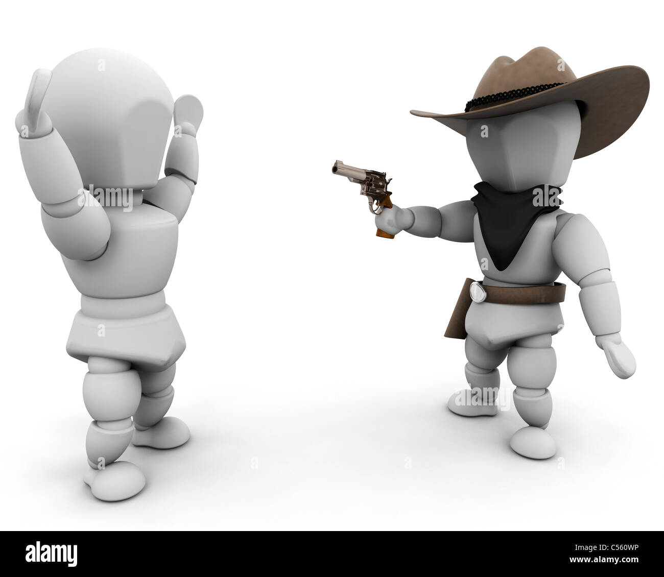Man pointing a gun at woman hi-res stock photography and images - Alamy