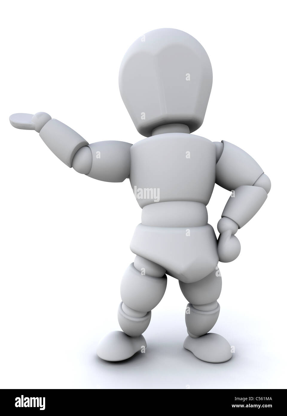 3D render of someone presenting something Stock Photo - Alamy