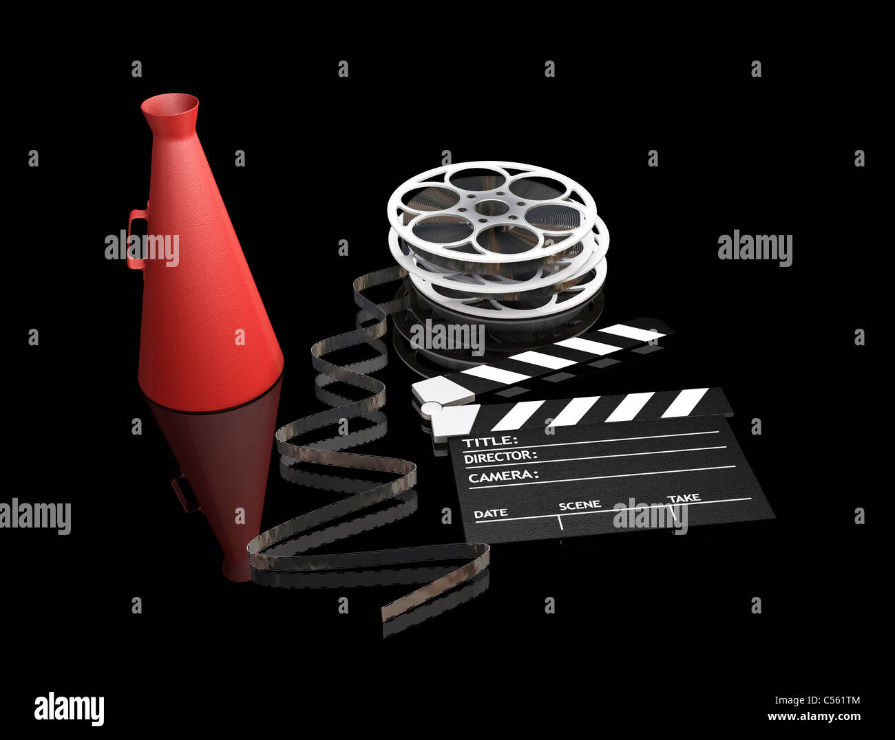 3d render movie items hi-res stock photography and images - Alamy