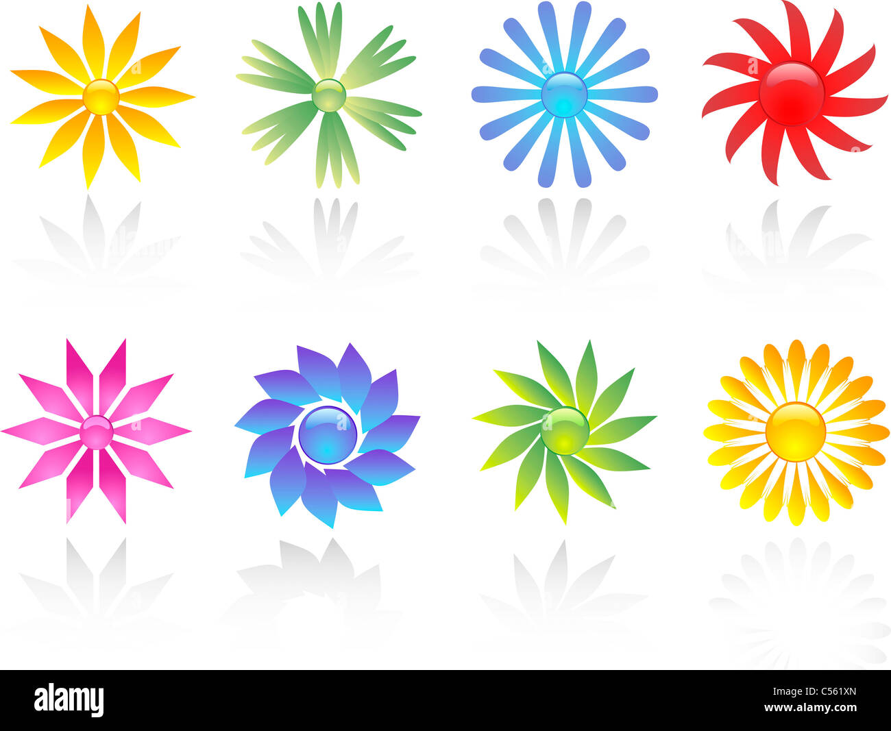 Glossy flower Cut Out Stock Images & Pictures - Alamy