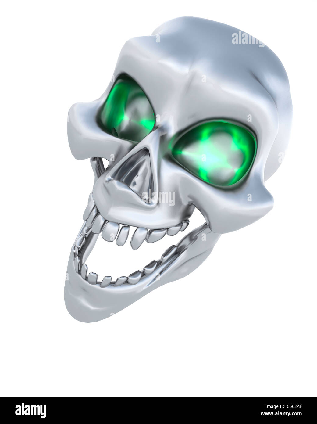 3D render of a Halloween Evil Skull Head Stock Photo - Alamy