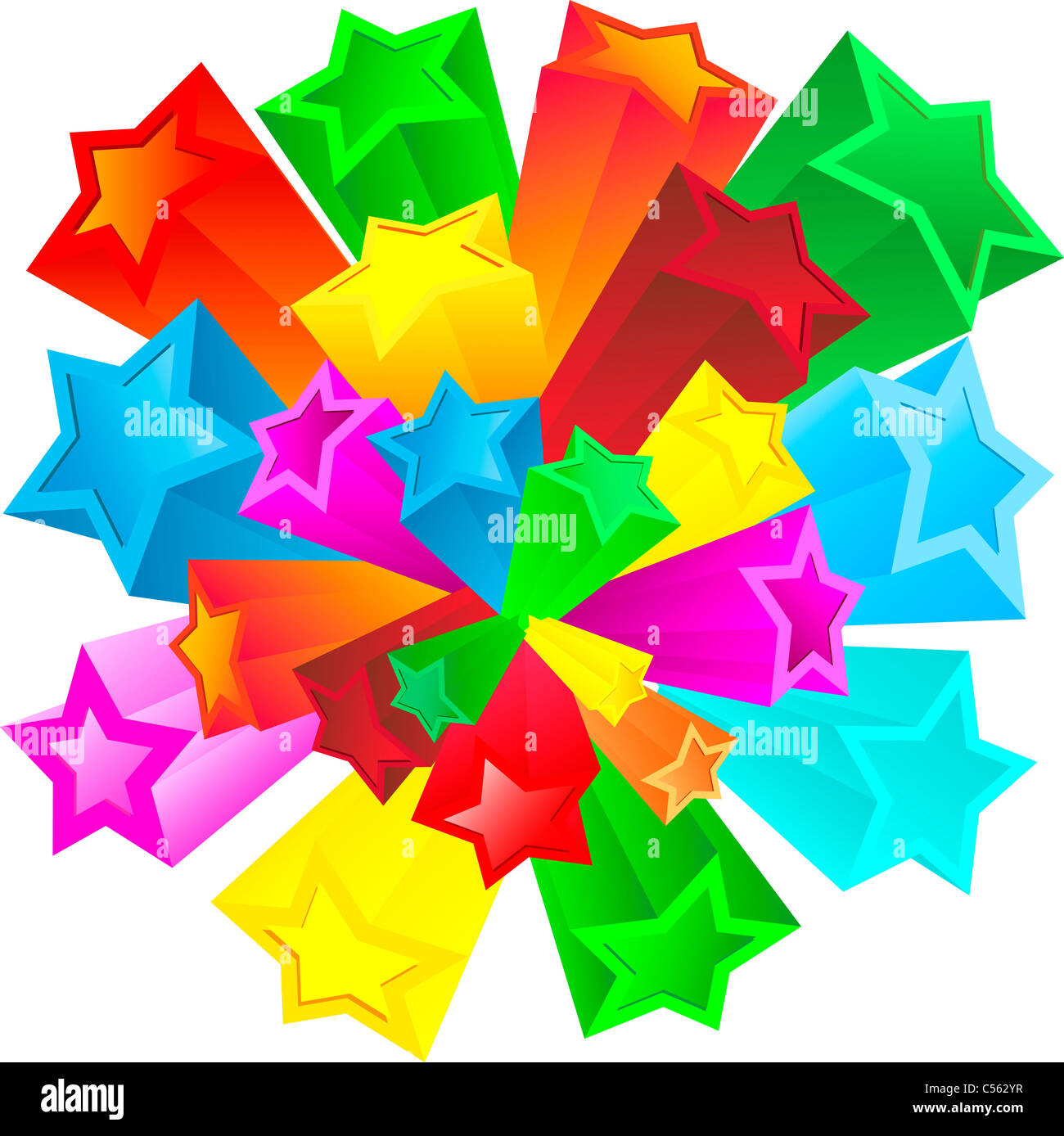 Retro stars Cut Out Stock Images & Pictures - Alamy