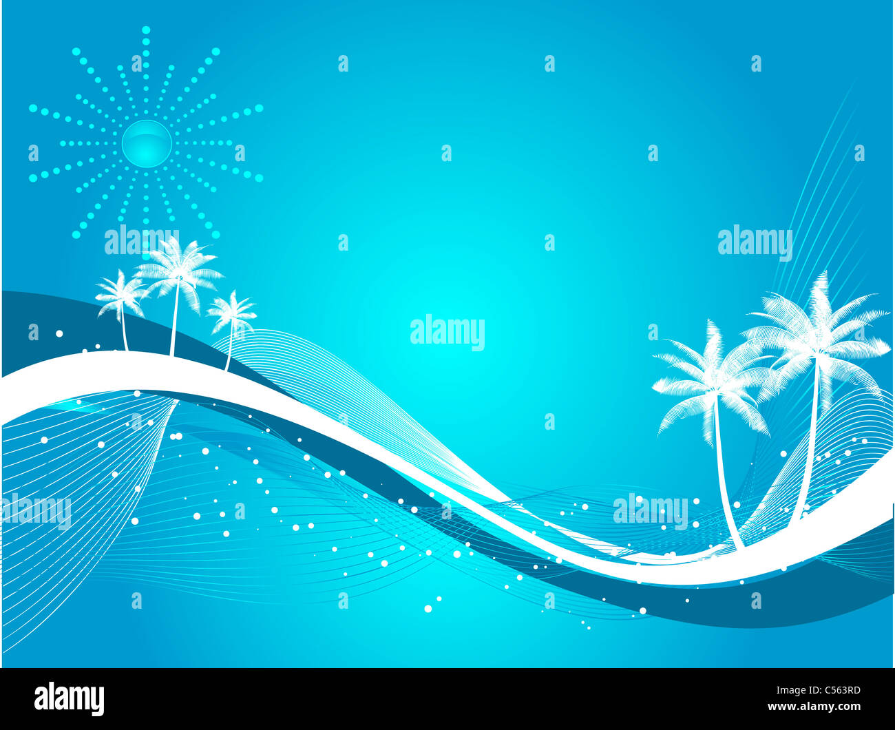 Abstract tropical palm tree background Stock Photo - Alamy
