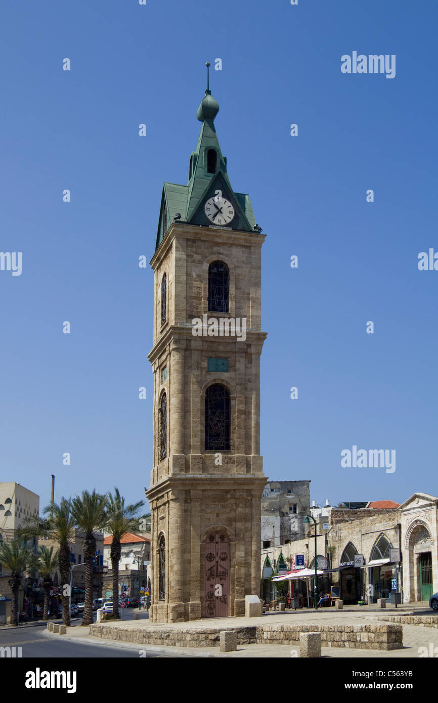 Clock tower in Jaffa, Tel Aviv, Israel Middle East Stock Photo - Alamy