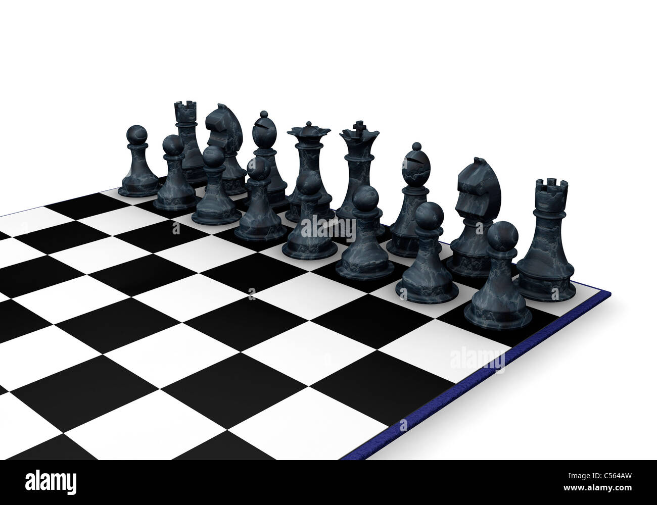 3D render of chess pieces Stock Photo - Alamy