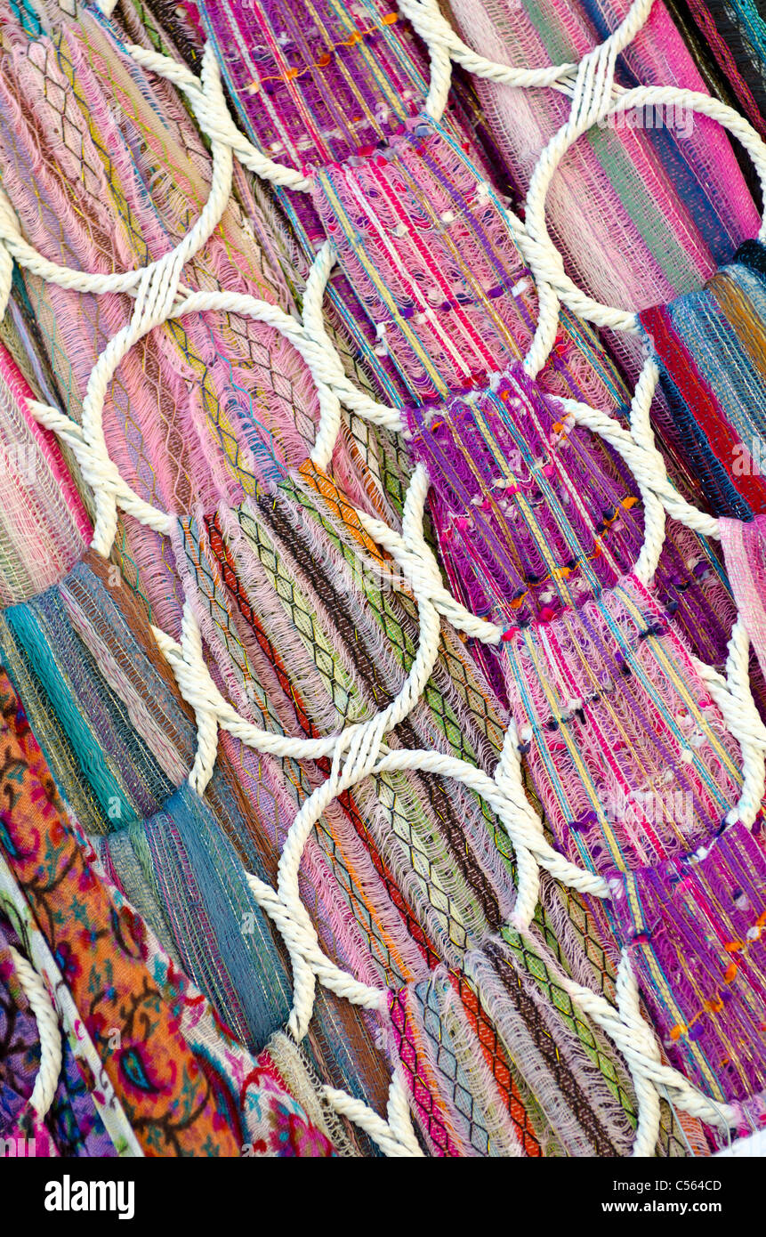 multi colored material in a Turkish bazaar Stock Photo - Alamy