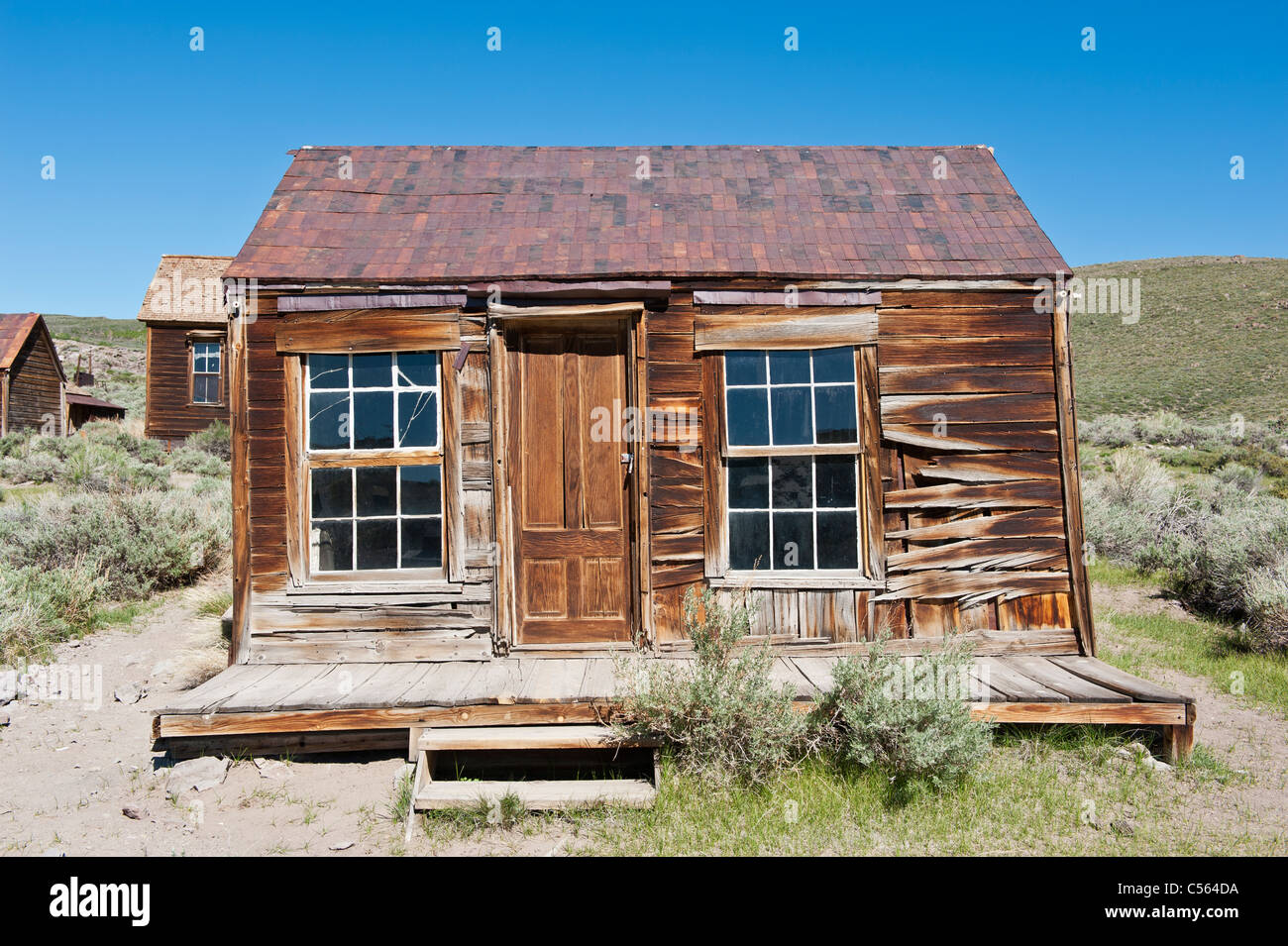 Derelict buildings at Bodie state historic park, California, USA Stock ...