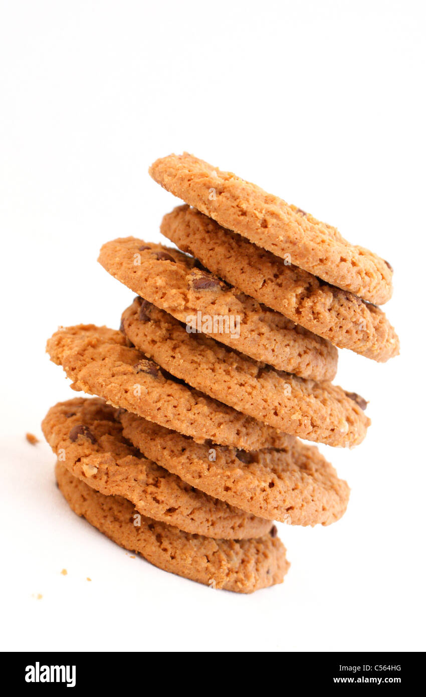 Stack of chocolate chip cookies Stock Photo - Alamy