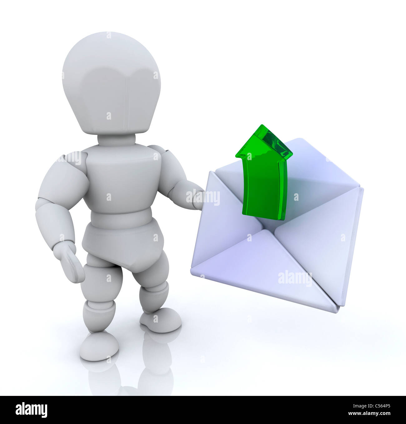 Person opening mail Stock Photo - Alamy