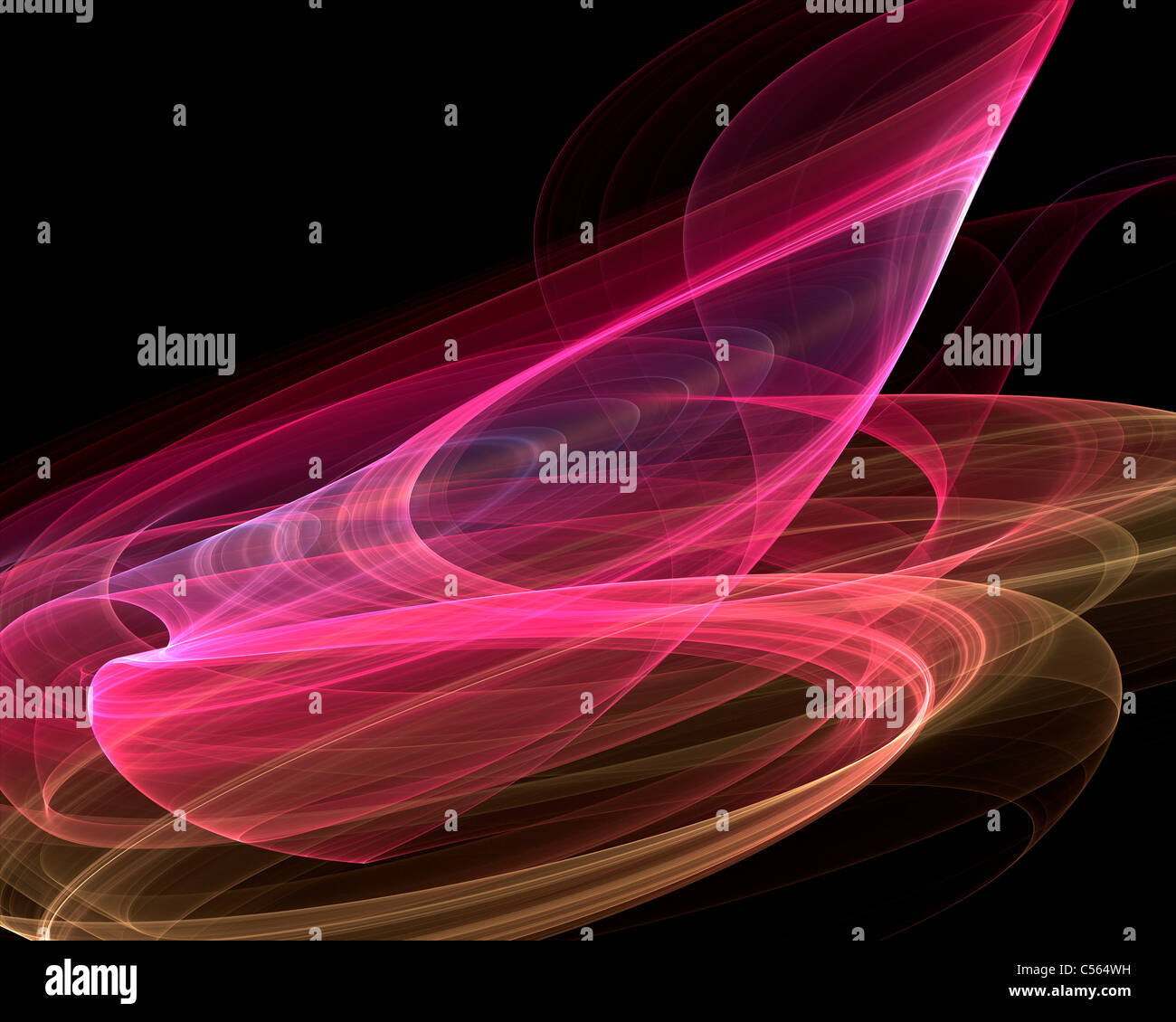 Abstract background of flowing curves Stock Photo - Alamy