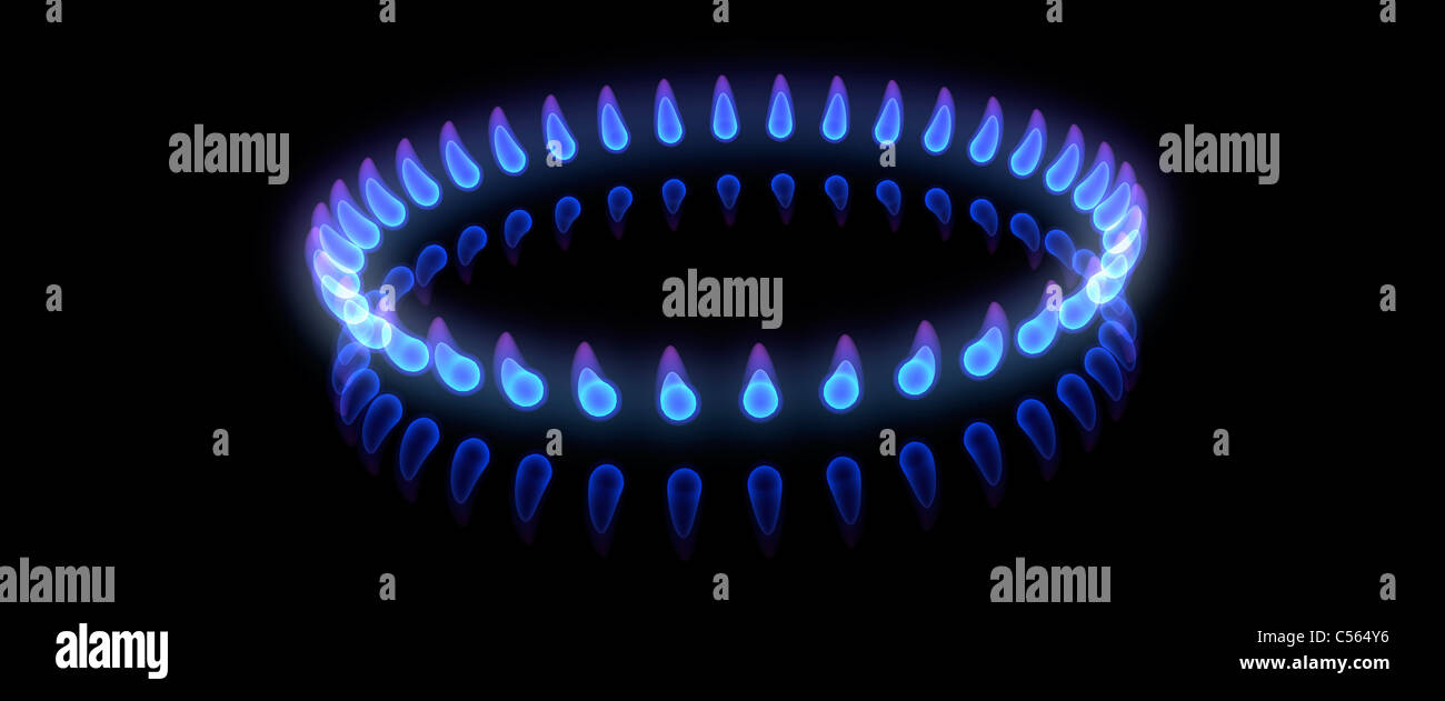 3D render of a ring of flames Stock Photo - Alamy