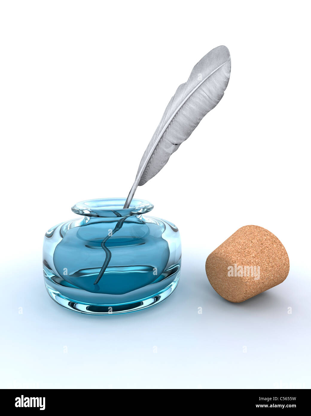 Ink well quill hi-res stock photography and images - Alamy