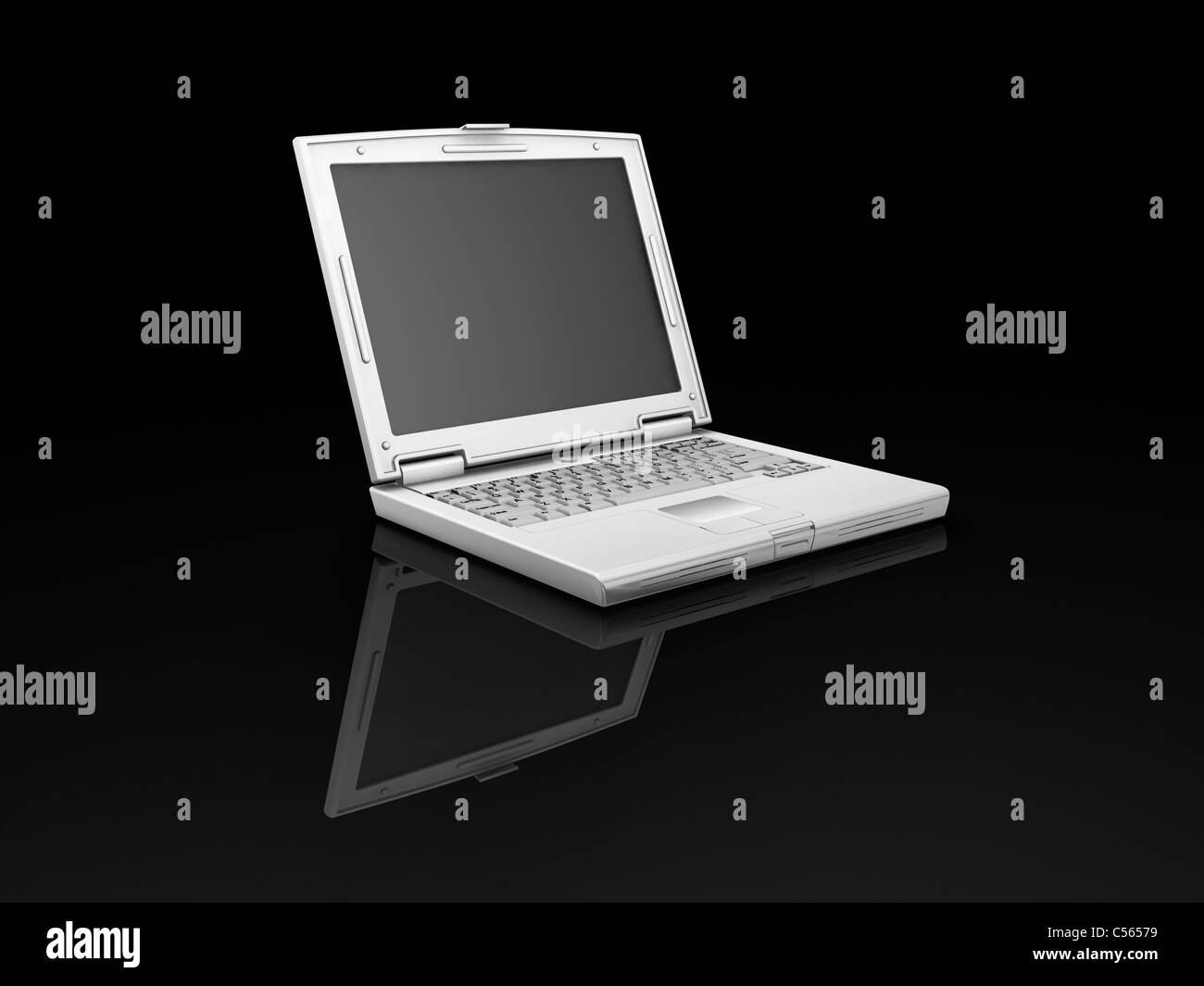3D render of a laptop Stock Photo - Alamy