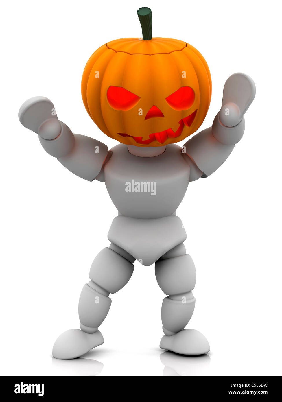 3D render of pumpkin man Stock Photo - Alamy