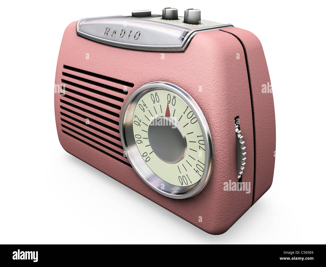 3D render of a retro radio Stock Photo - Alamy
