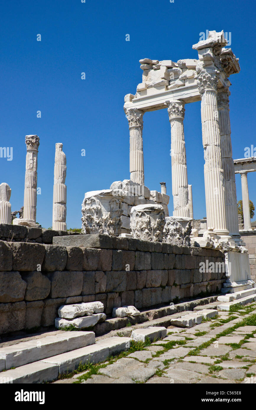 Temple of Trajan at Pergamum, Bergama, Turkey Stock Photo - Alamy
