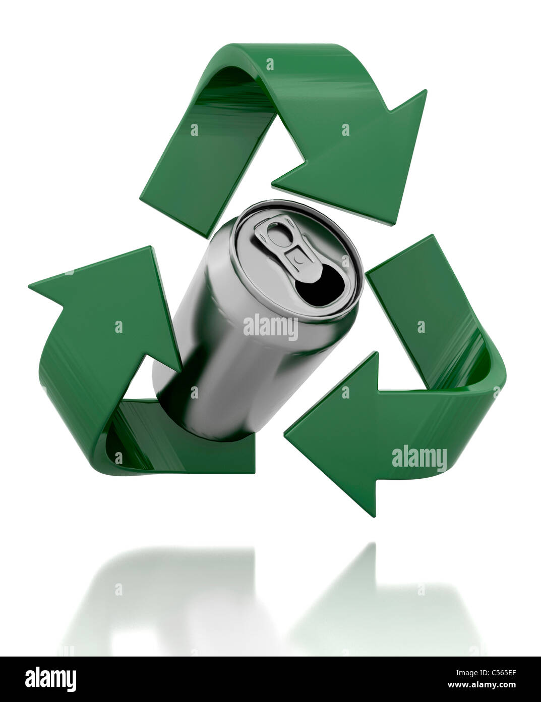 Recycle Symbol Can High Resolution Stock Photography and Images - Alamy