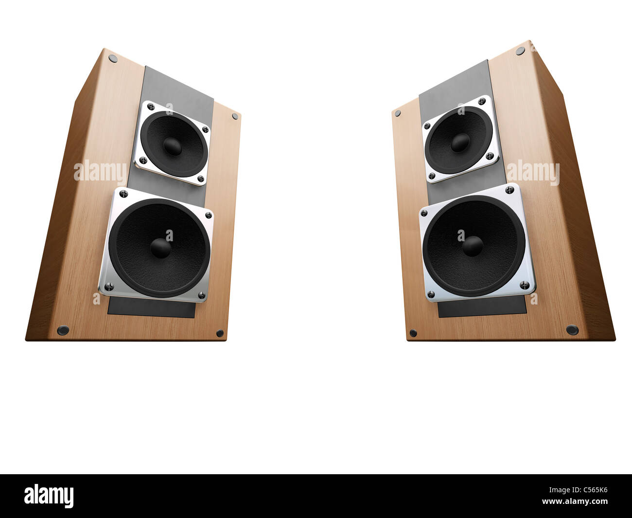 3D render of speakers Stock Photo - Alamy