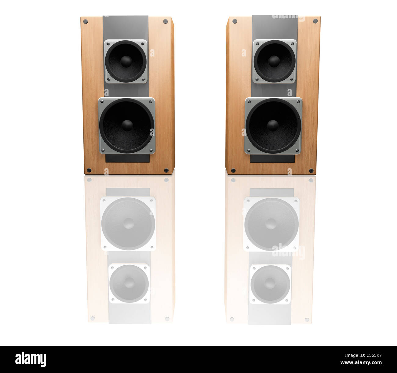 3D render of speakers Stock Photo - Alamy