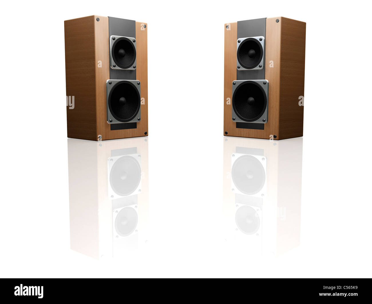 3D render of speakers Stock Photo - Alamy