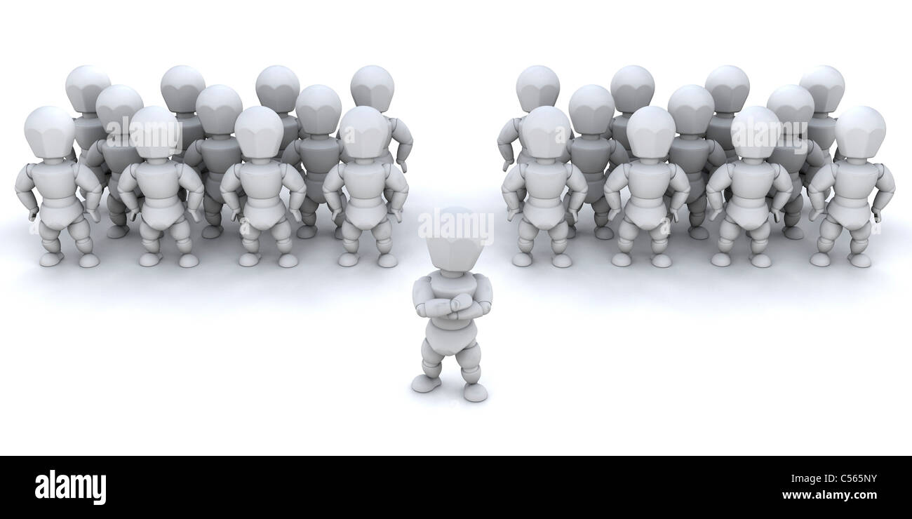 One person in a crowd hi-res stock photography and images - Alamy