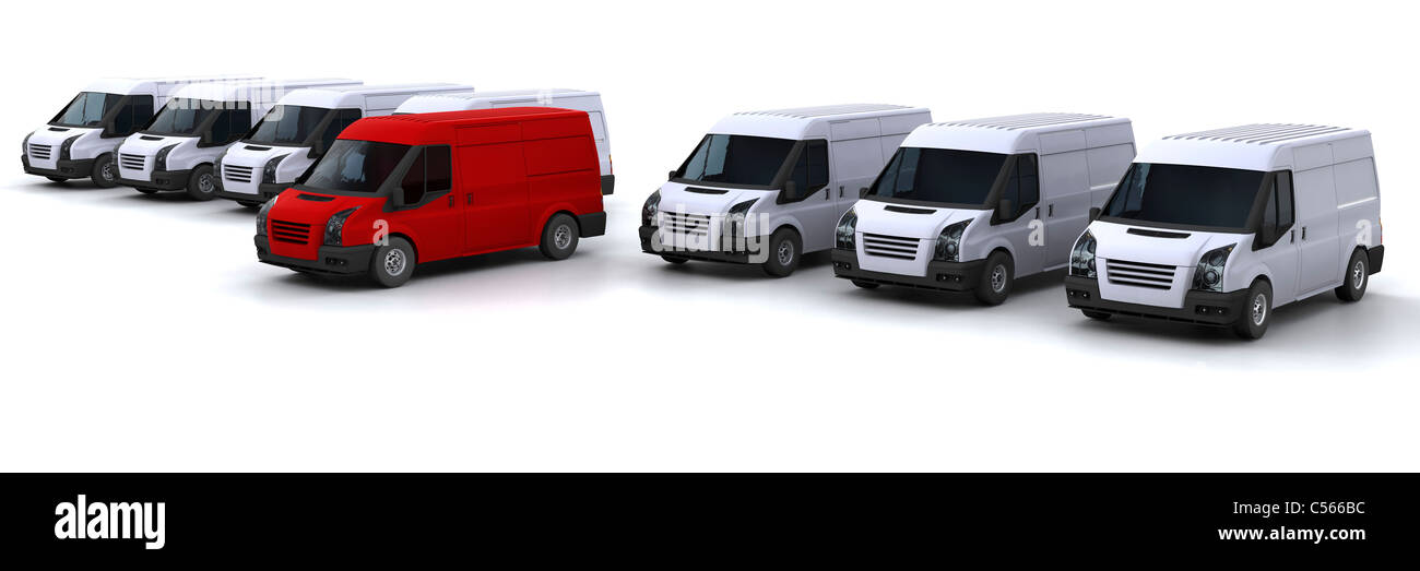 Fleet of vans hi-res stock photography and images - Alamy