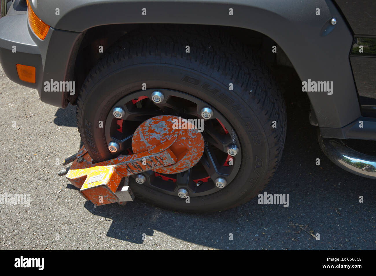 Car booted in Washington DC Stock Photo - Alamy
