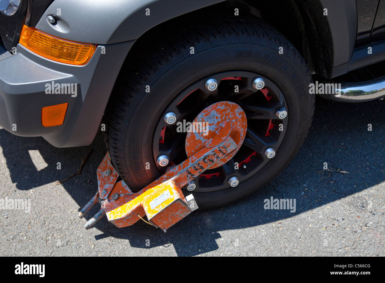 Car wheel boot hi-res stock photography and images - Alamy