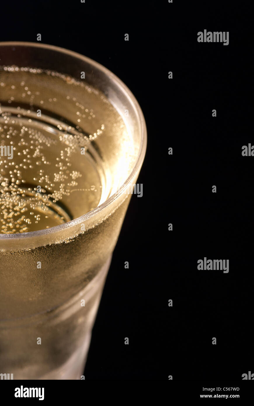 Closeup of chilled champagne glass with copy space Stock Photo - Alamy
