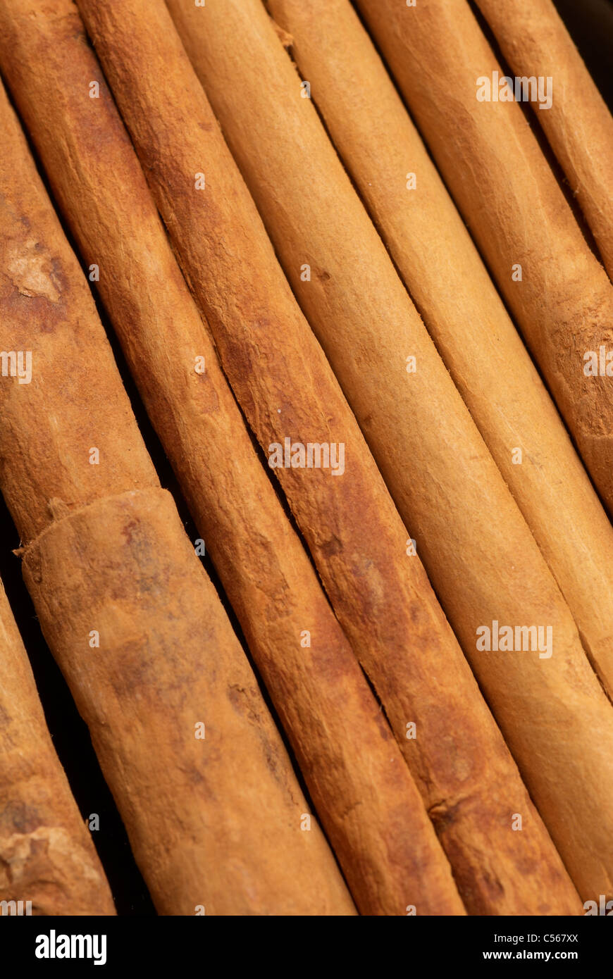 Several fresh cinnamon sticks, food background picture Stock Photo - Alamy