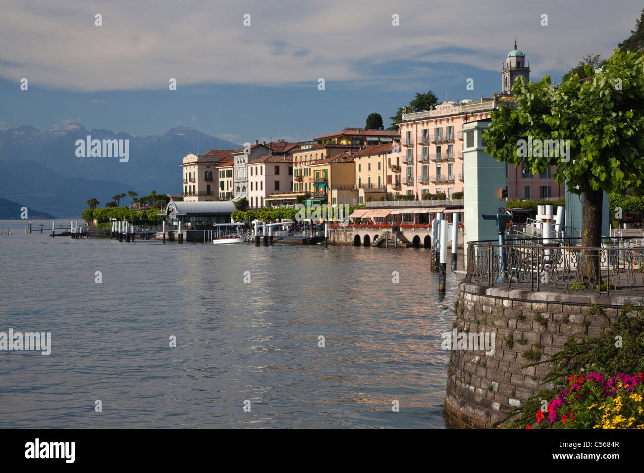 Waterfront view of historic part of Bellagio, Italy Stock Photo - Alamy
