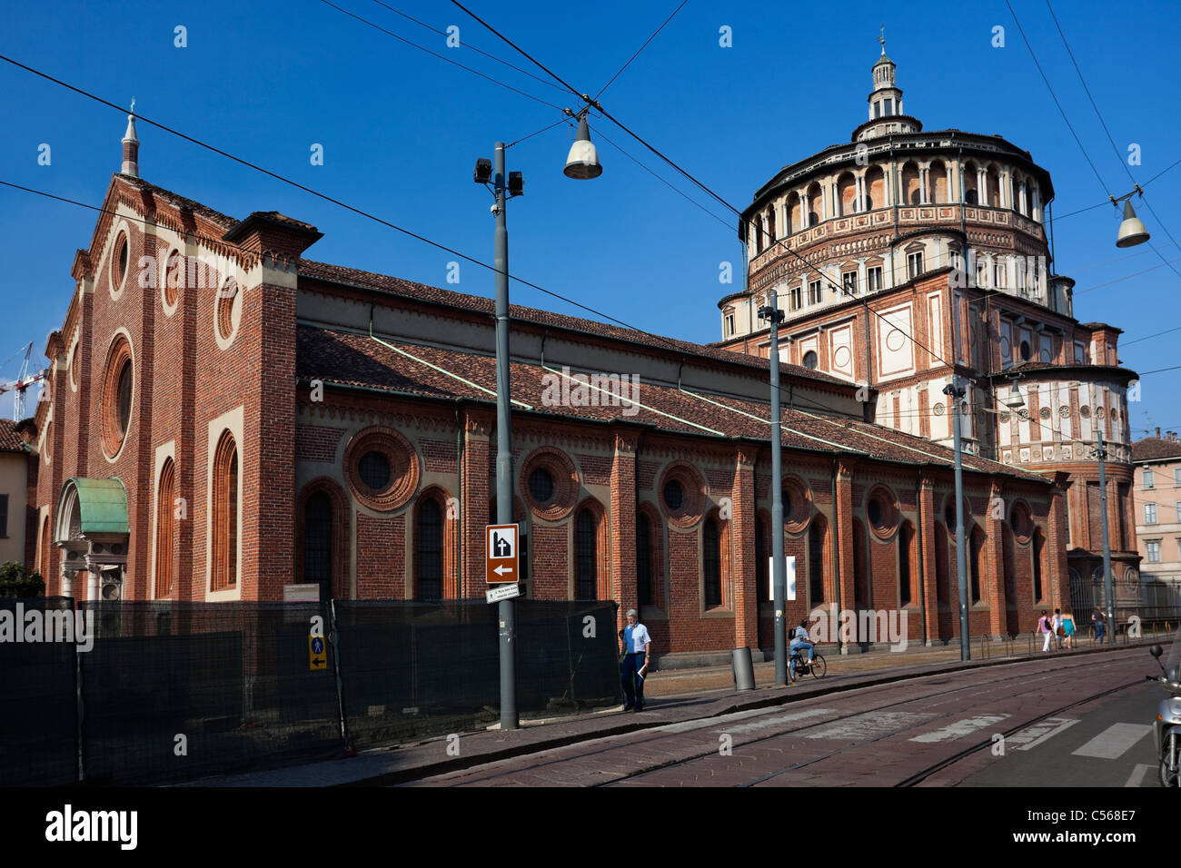 Santa Maria delle Grazie church in Milan, Italy - the home of famous ...