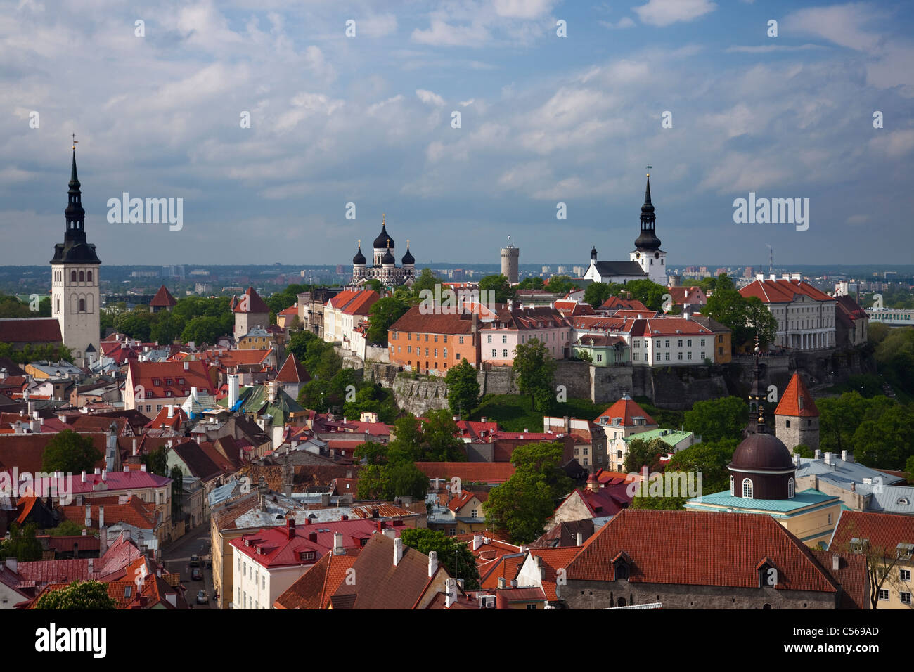 Tallinn from above hi-res stock photography and images - Alamy