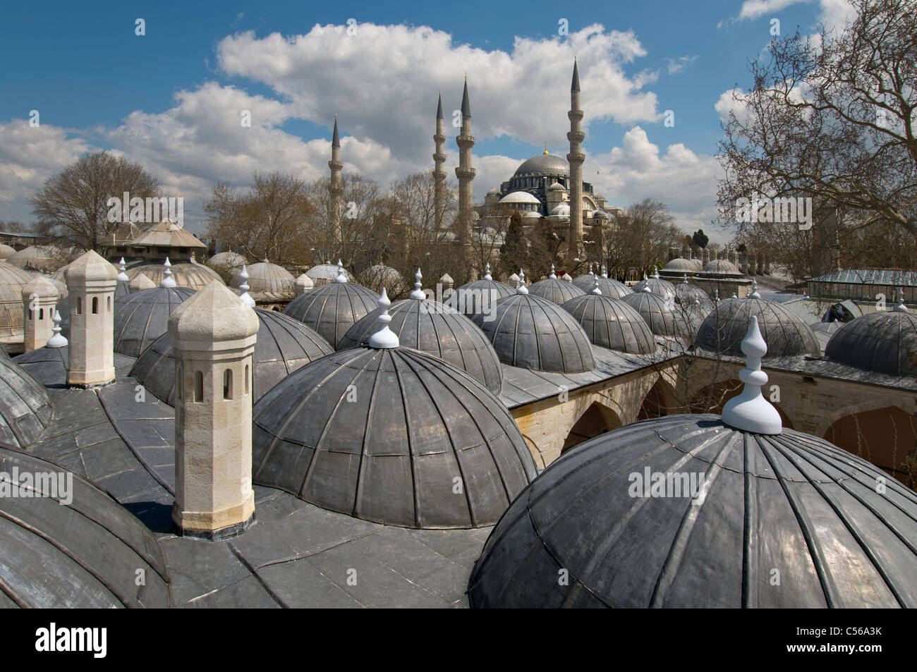 Suleymaniye Mosque and complex by Mimar Sinanin istanbul,Turkey Stock ...