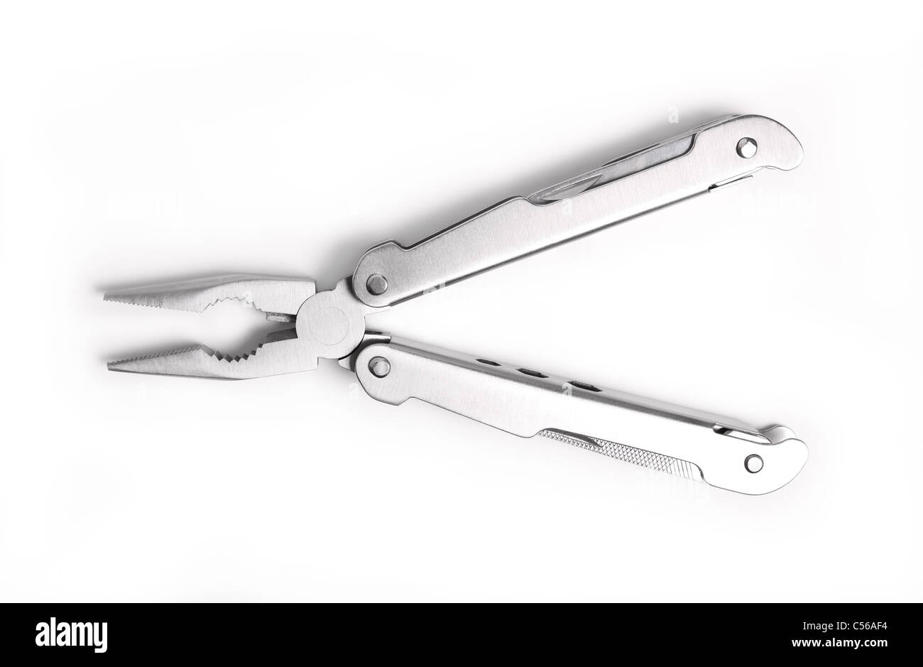 It shows the metal, steel plier on white background Stock Photo - Alamy