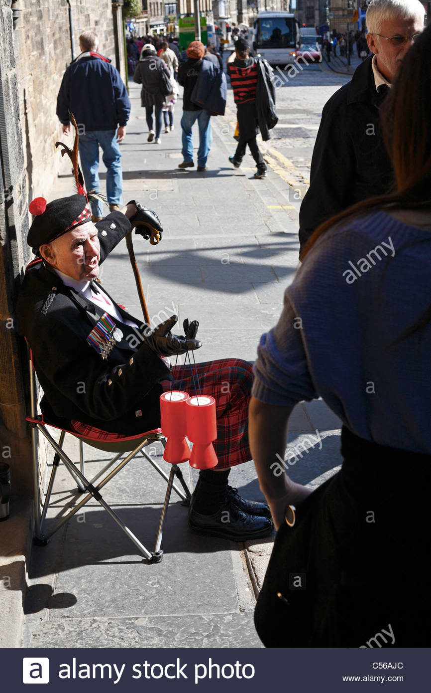 Charity campaigner Tom Gilzean collecting for charity in July 2011 ...