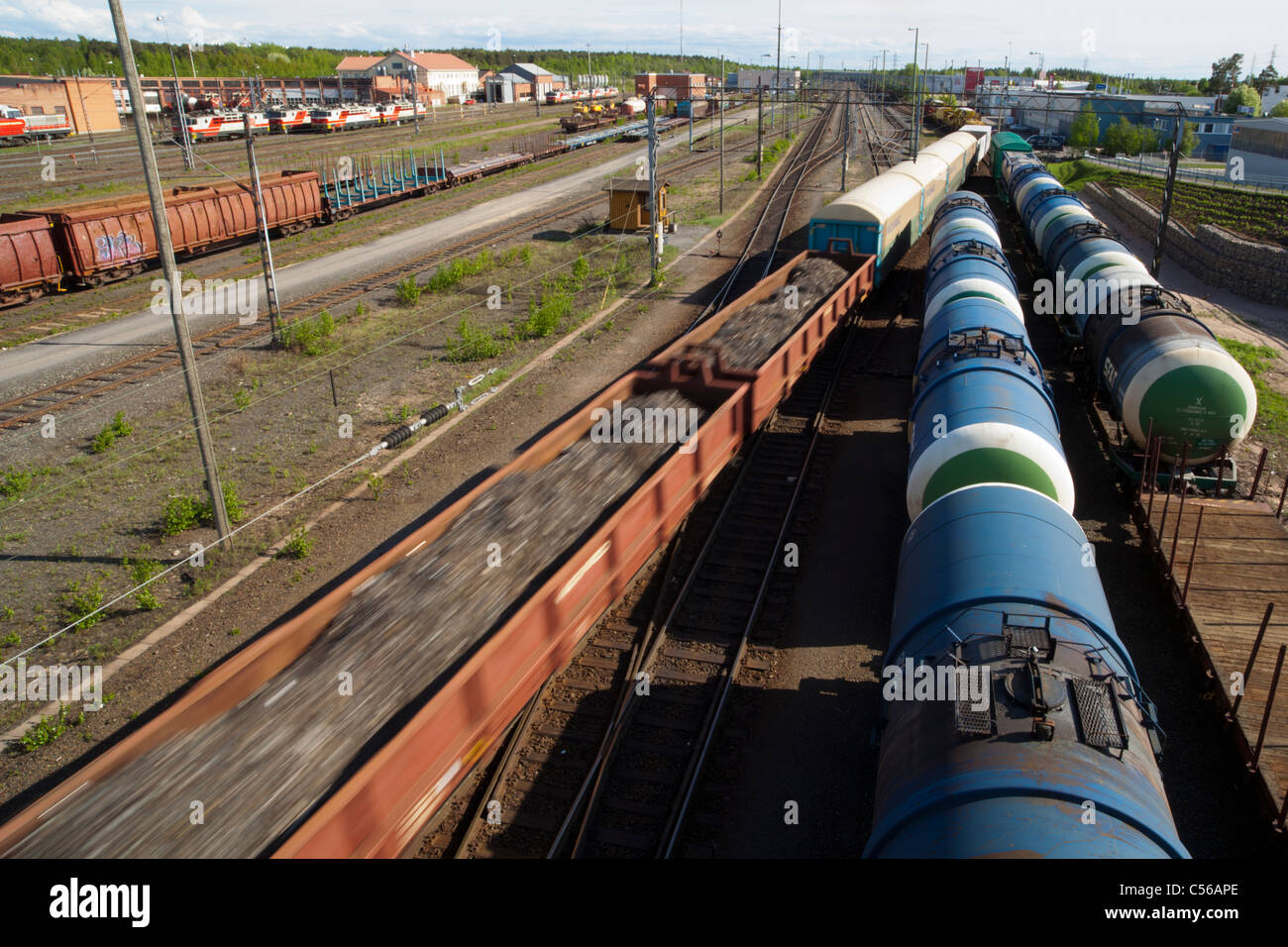 Cargo train russian chemical tanks hi-res stock photography and images ...