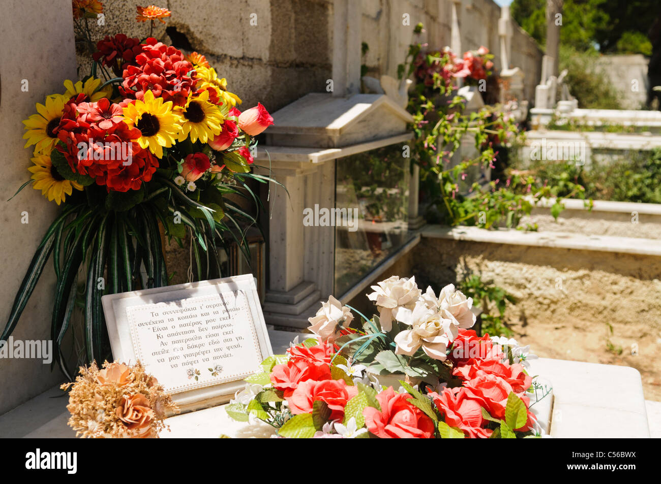 Greek orthodox graveyard cemetery hi-res stock photography and images ...