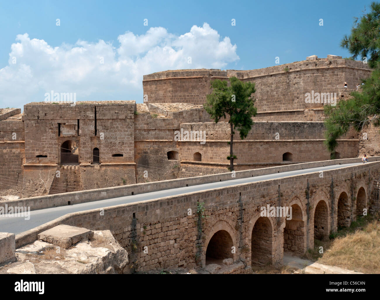 Venetian walls surrounding the City of Famagusta,Magosa,Northern Cyprus ...
