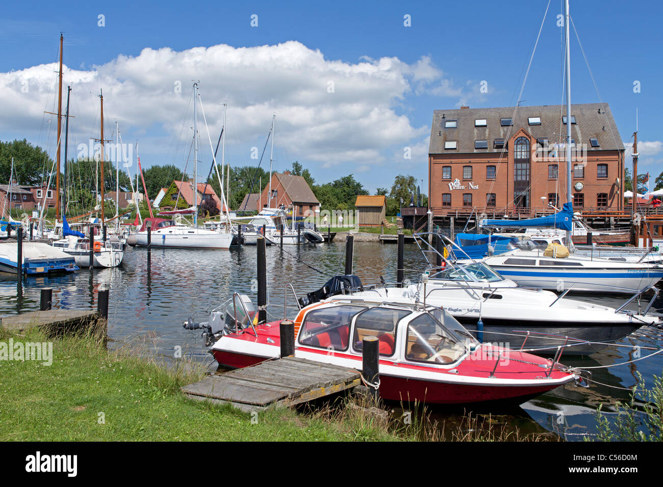 harbour of Orth, Fehmarn Island, Schleswig-Holstein, Germany Stock ...